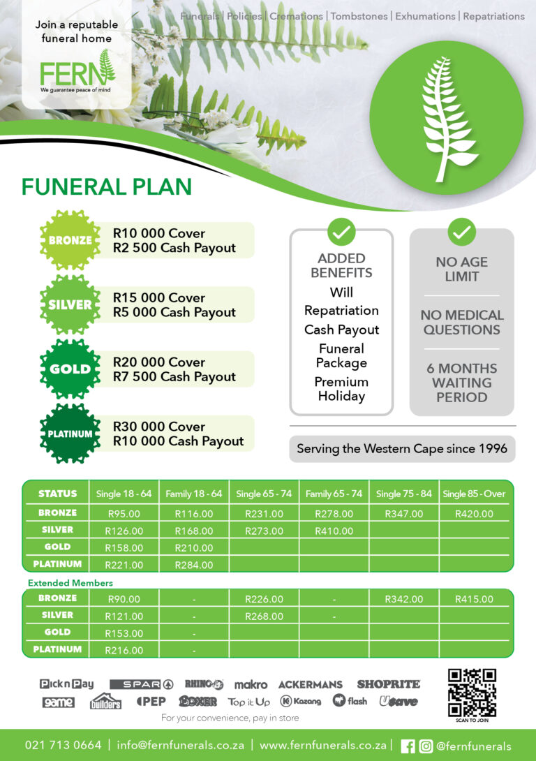 Policies - Fern Funerals